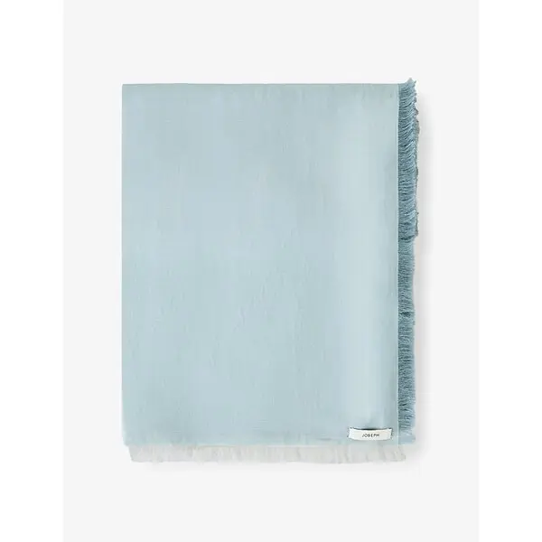 JOSEPH Oversized Linen-blend Scarf 140cm X 140cm - Chambray