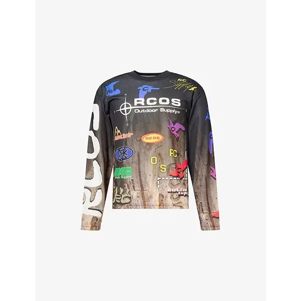 Reese Cooper Long-sleeve Micro-mesh Jersey Top