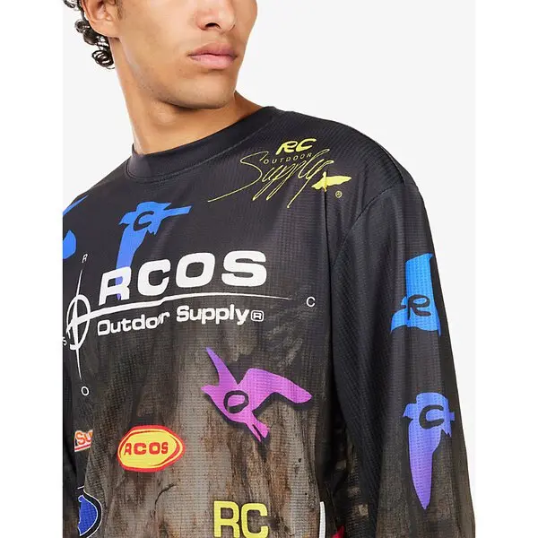 Reese Cooper Long-sleeve Micro-mesh Jersey Top
