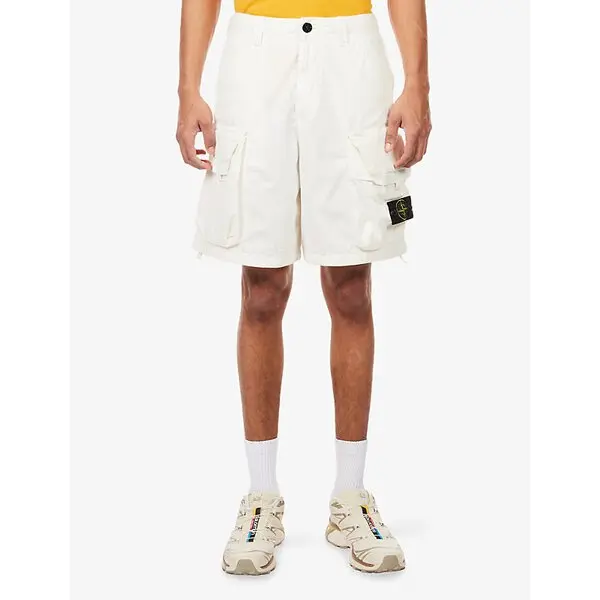Stone Island Ripstop Cotton Cargo Shorts