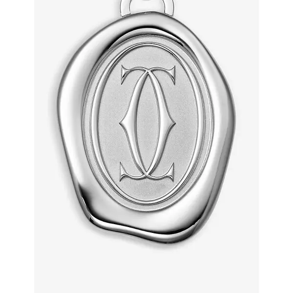 Cartier Double C Stainless Steel Keyring