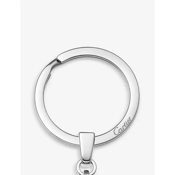 Cartier Double C Stainless Steel Keyring