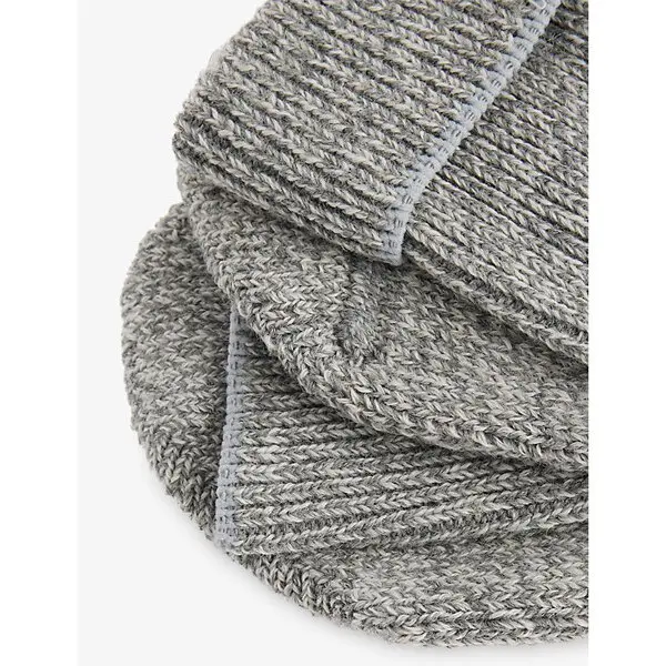 Falke Walkie Ergo Stretch Wool-blend Crew Socks - Graphit Mel
