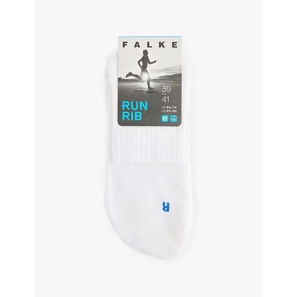 Falke Run Rib Cotton-blend Socks - White