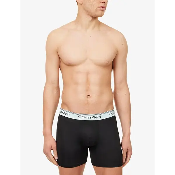 Calvin Klein Micro Stretch Pack Of Three Stretch-woven Boxer Briefs