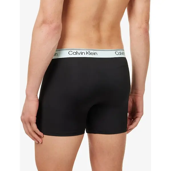 Calvin Klein Micro Stretch Pack Of Three Stretch-woven Boxer Briefs