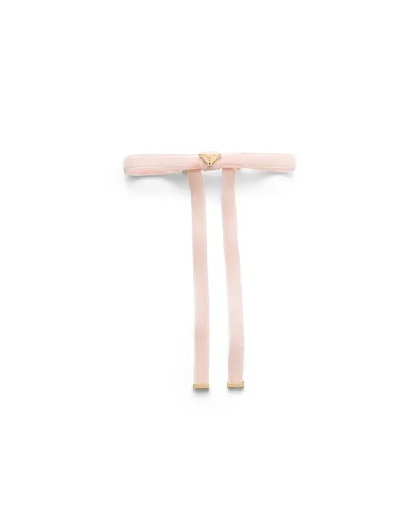 Prada Velvet Hair Clip - Opal