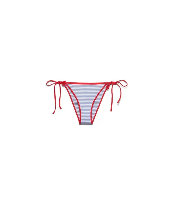 Prada Interlock Jersey Bikini Bottom - Periwinkle/red