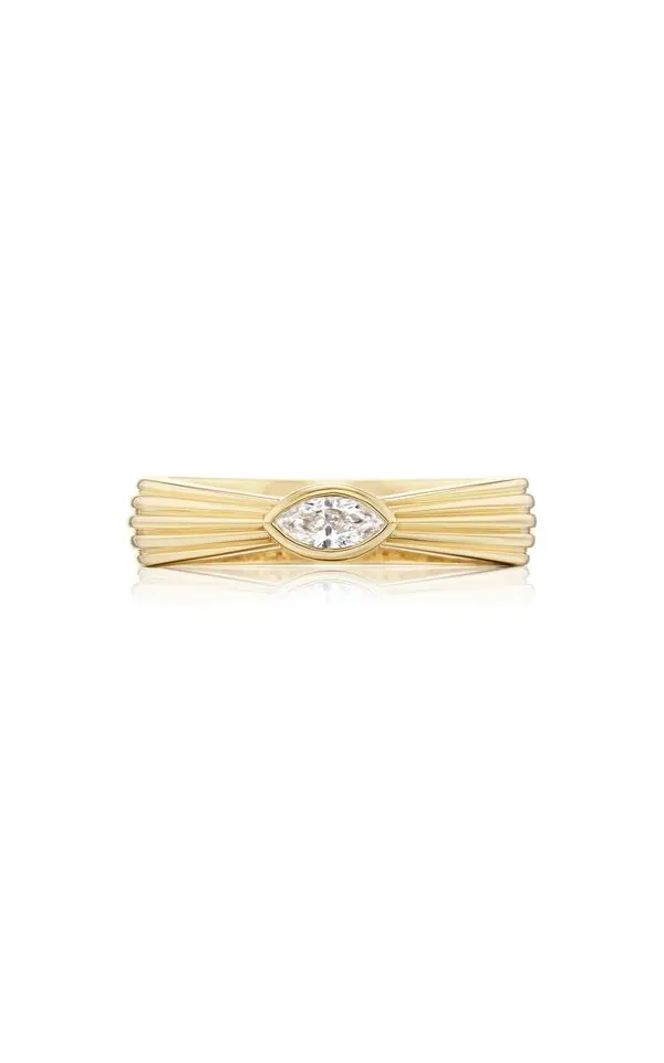Sorellina Petal 18k Yellow Diamond Ring - Gold
