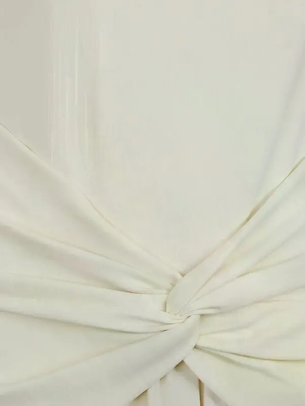 Roland Mouret Twist-detail Short-sleeve Gown