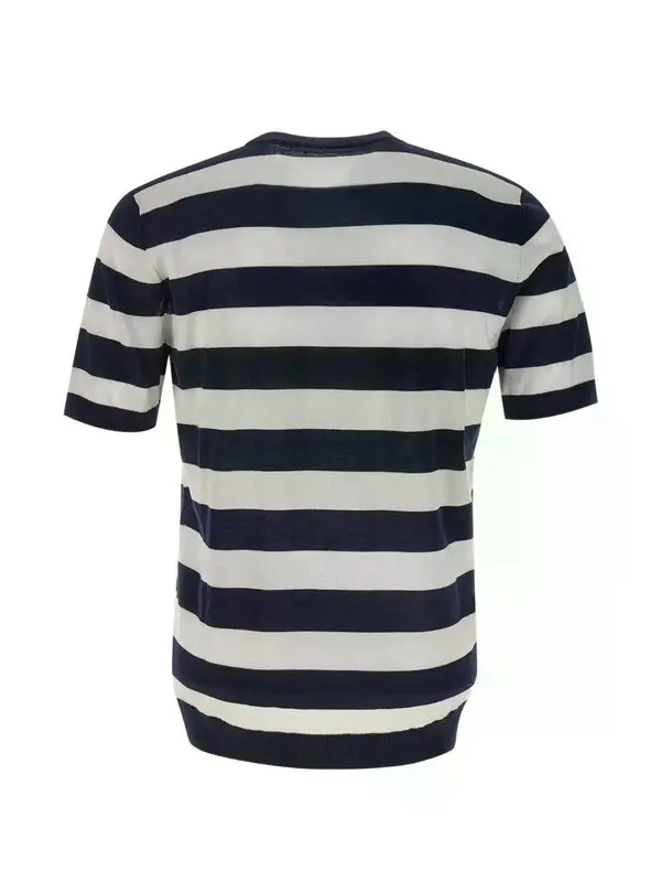 KANGRA Horizontal-stripe Cotton Sweater