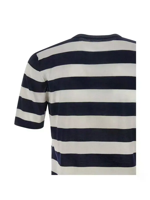 KANGRA Horizontal-stripe Cotton Sweater