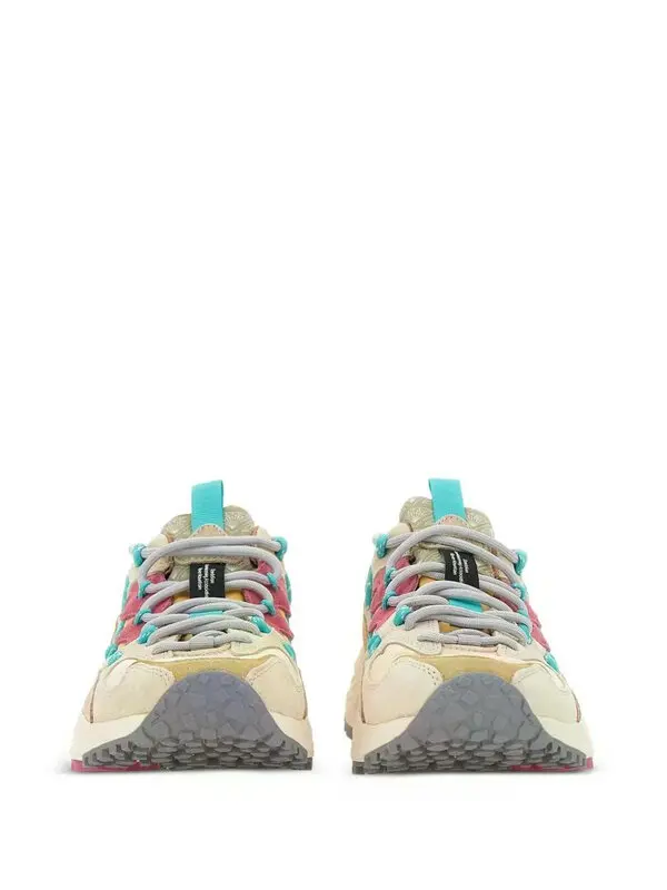 FLOWER MOUNTAIN Yamabushi Paneled Sneakers - Neutrals