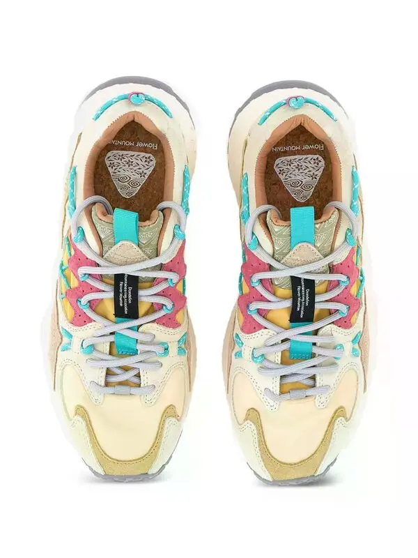 FLOWER MOUNTAIN Yamabushi Paneled Sneakers - Neutrals