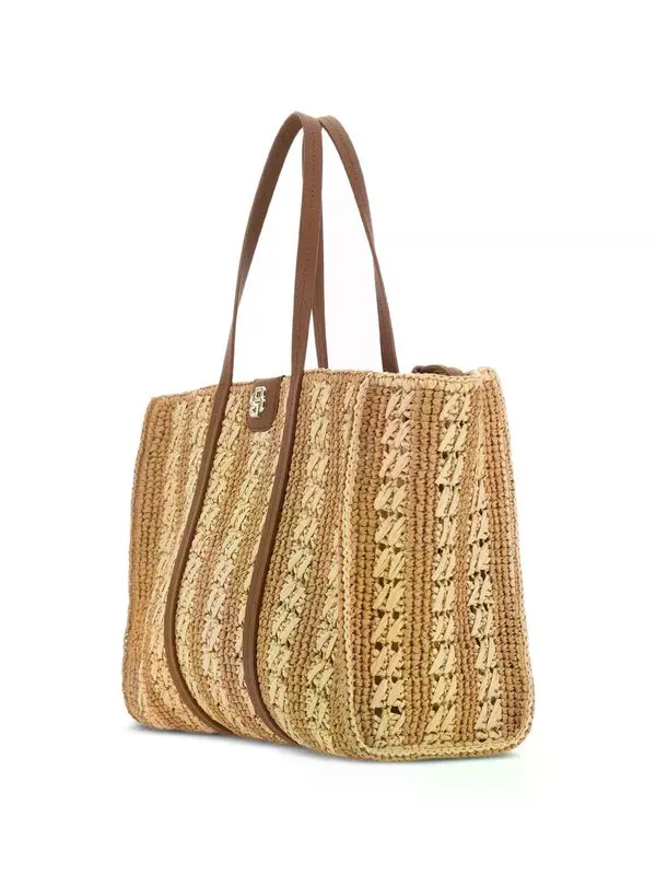 BOSS Woven Straw Tote Bag