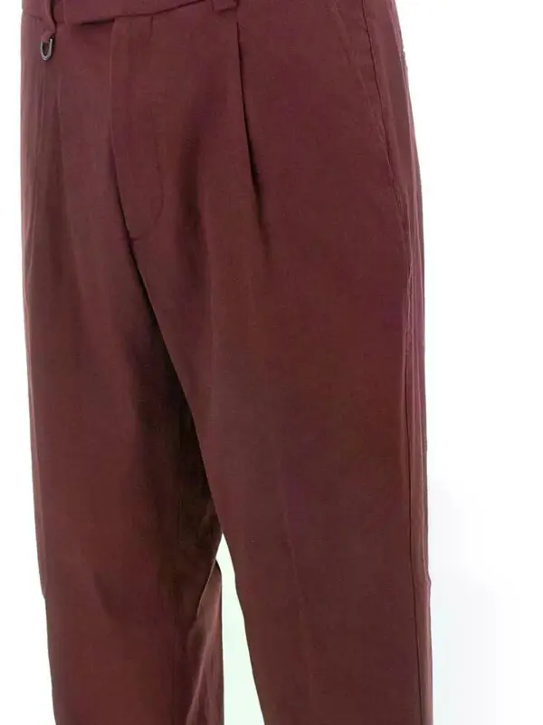 PAOLO PECORA Duomo Pleated Trousers - Red
