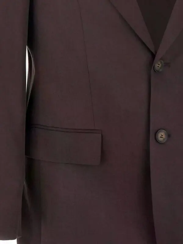BOSS Single-breasted Twill Blazer - Brown