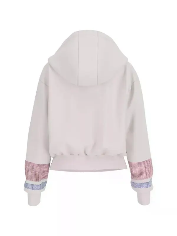 Guess Embellished Cuff Hooded Sweatshirt
