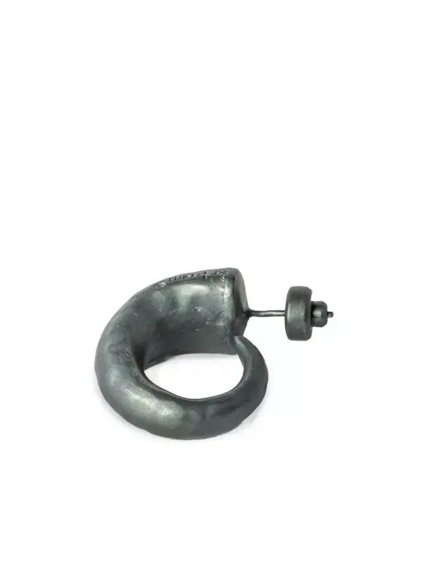 PARTS OF FOUR Horn Sterling Hoop Earrings - Silver
