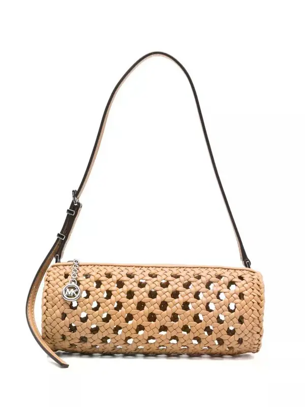 Michael Kors Izzy Woven Cylinder Shoulder Bag