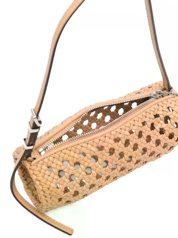 Michael Kors Izzy Woven Cylinder Shoulder Bag