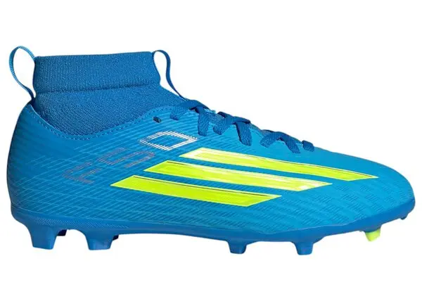 Adidas F50 League Mid Cut Fg/mg - Lucid Ray Blue/team Solar Yellow 2/lucid Aquamarine