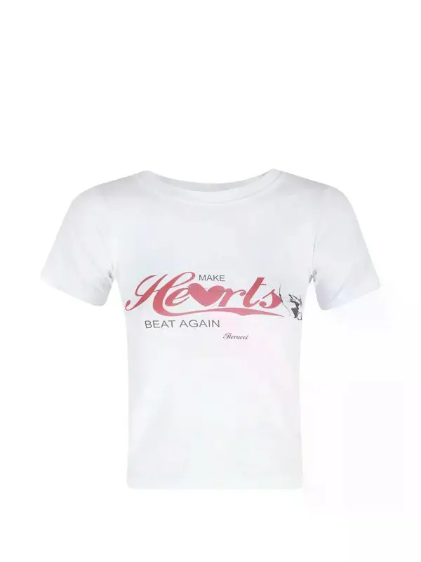 Fiorucci Slogan-print T-shirt - White