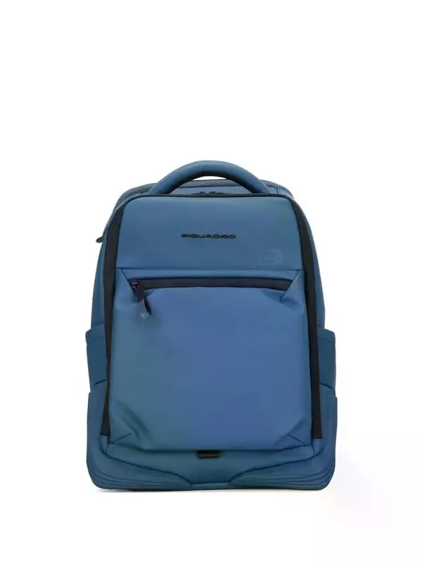 PIQUADRO Logo-lettering Expandable Backpack - Blue