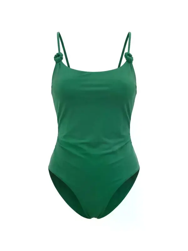 FISICO Knot-detail Swimsuit - Green