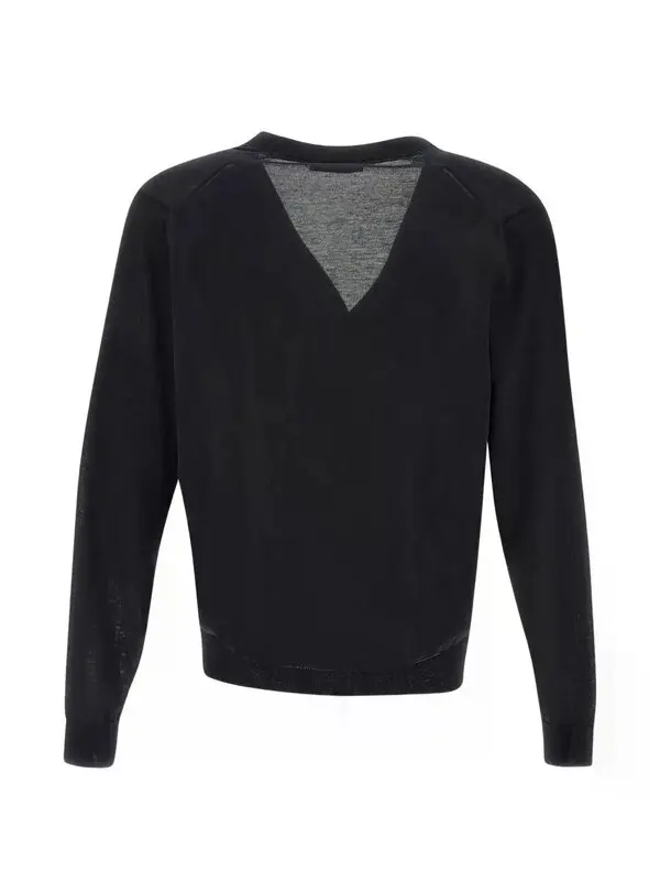 FILIPPO DE LAURENTIIS V-neck Button-up Cardigan - Black