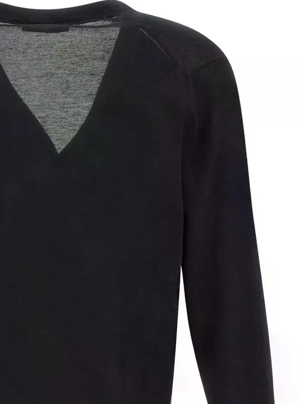 FILIPPO DE LAURENTIIS V-neck Button-up Cardigan - Black