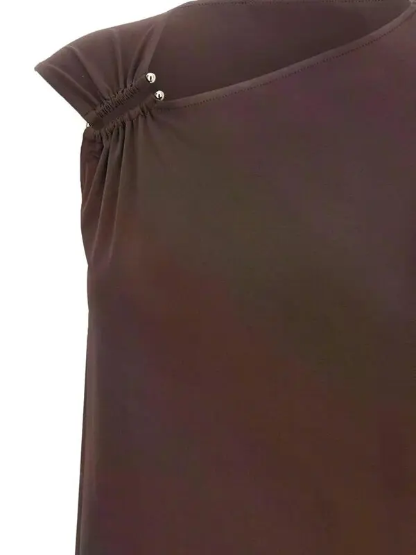 KAOS Asymmetric Gathered Blouse