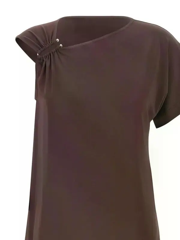 KAOS Asymmetric Gathered Blouse