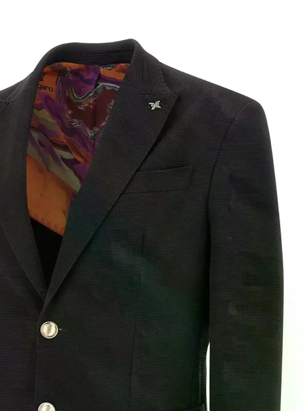 UNGARO Jewel-button Peak-lapel Blazer