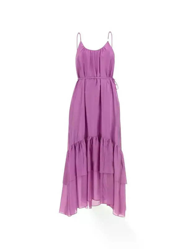 Liu Jo Ruffled Tiered Dress - Purple