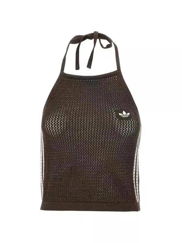 Adidas Crochet-knit Halter-neck Top - Brown