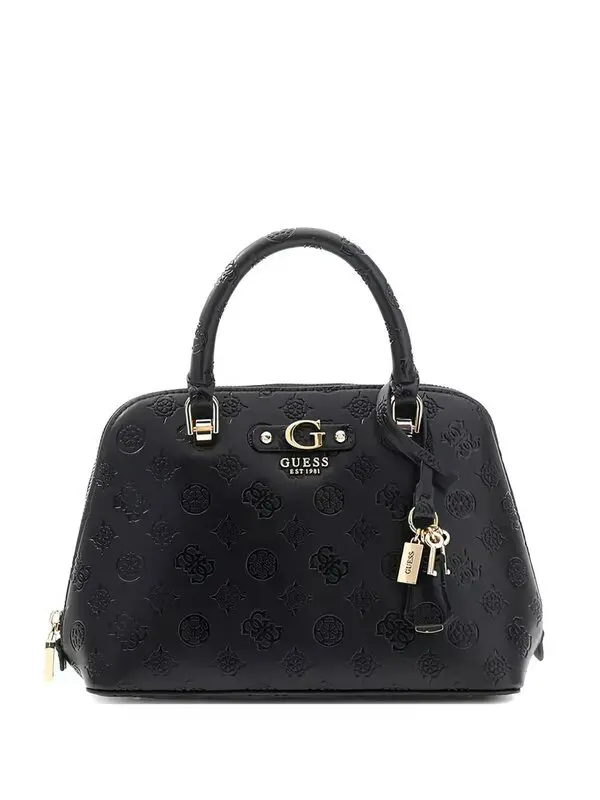 Guess Dita Logo-embossed Cross Body Bag - Black
