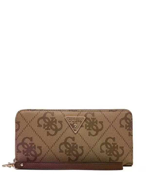 Guess Maxi 4g Karnilla Monogram Wallet - Neutrals