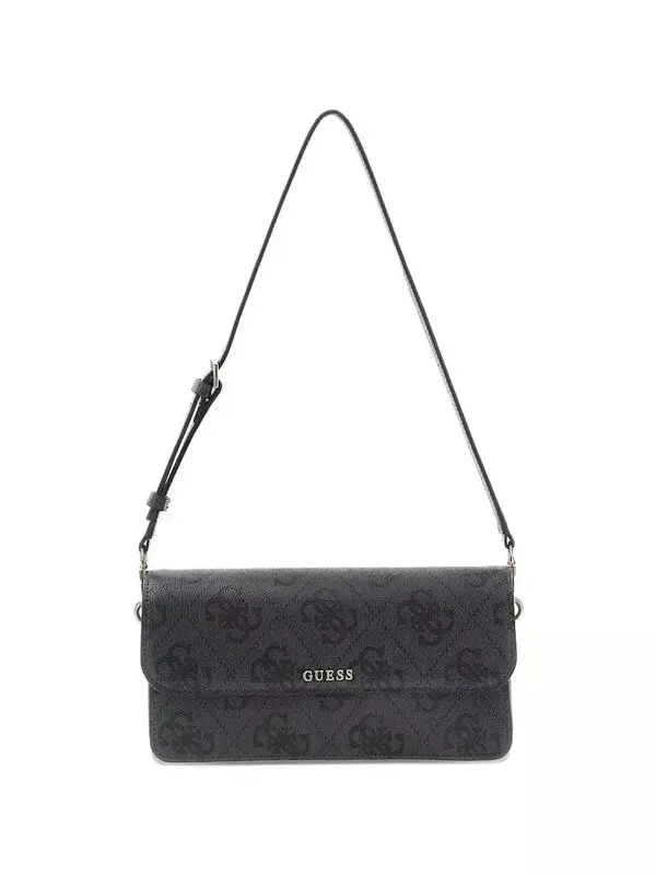 Guess Sadie Monogram-pattern Shoulder Bag - Black