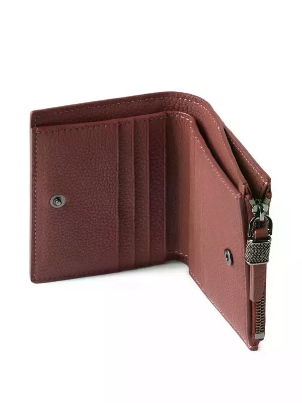 Brunello Cucinelli Logo Leather Wallet - Brown