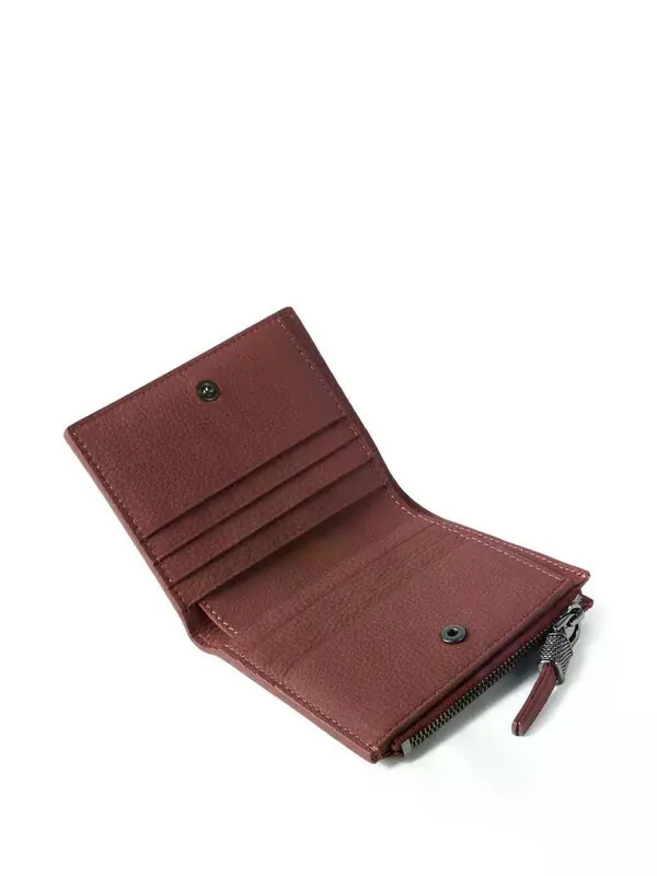 Brunello Cucinelli Logo Leather Wallet - Brown