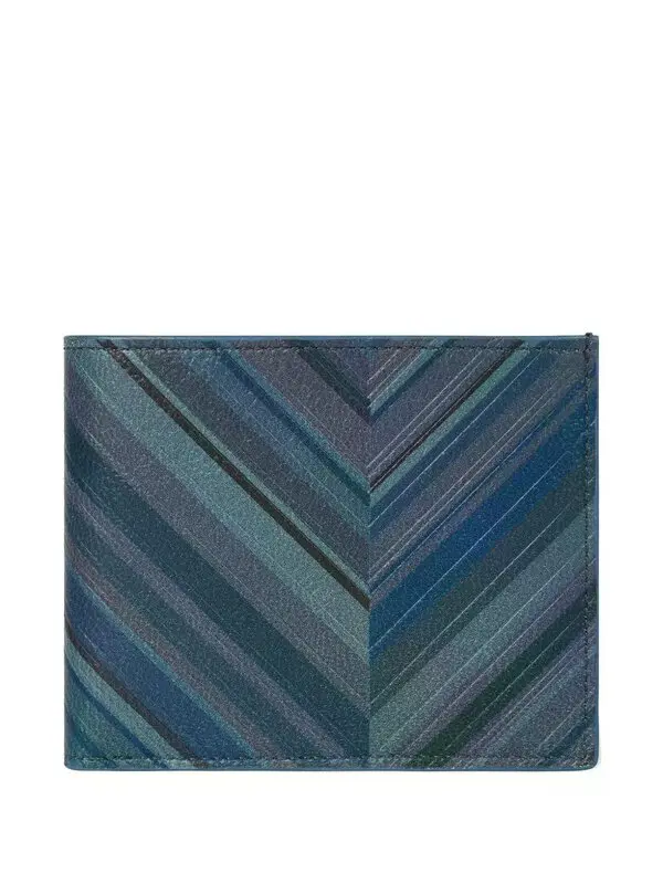 Paul Smith Chevron-pattern Bifold Wallet - Blue