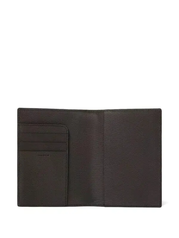 Paul Smith Signature Stripe Passport Cover - Brown