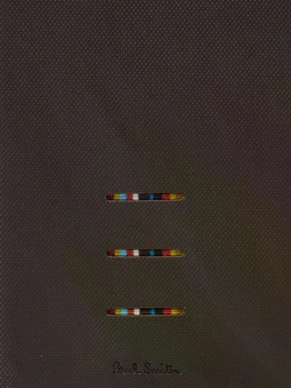Paul Smith Signature Stripe Passport Cover - Brown