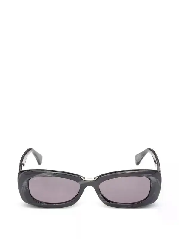 Max Mara Rectangle-frame Sunglasses - Black