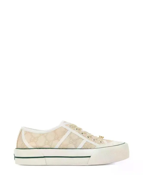 Gucci Lace Platform Sneakers - Neutrals
