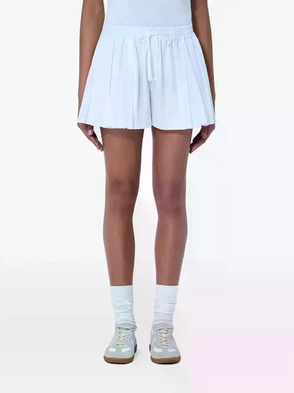 Lacoste Pleated Drawstring Mini Skirt - White