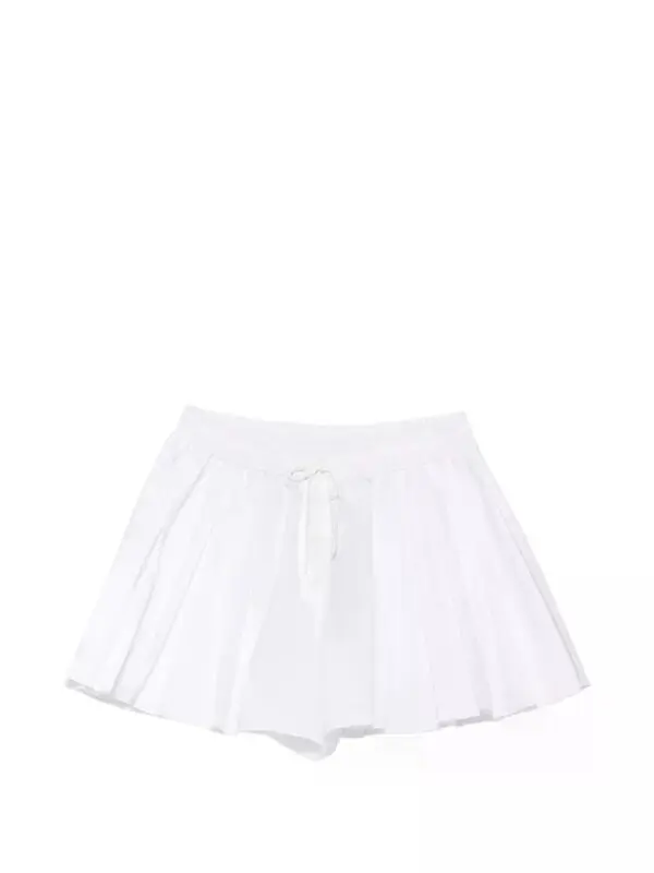 Lacoste Pleated Drawstring Mini Skirt - White