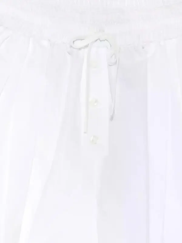 Lacoste Pleated Drawstring Mini Skirt