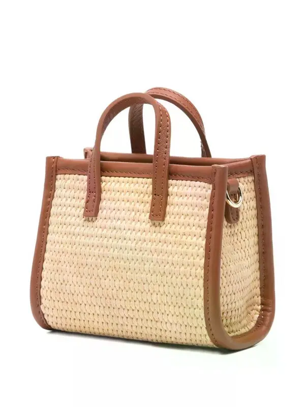 MC2 SAINT BARTH Logo-embroidered Woven Tote